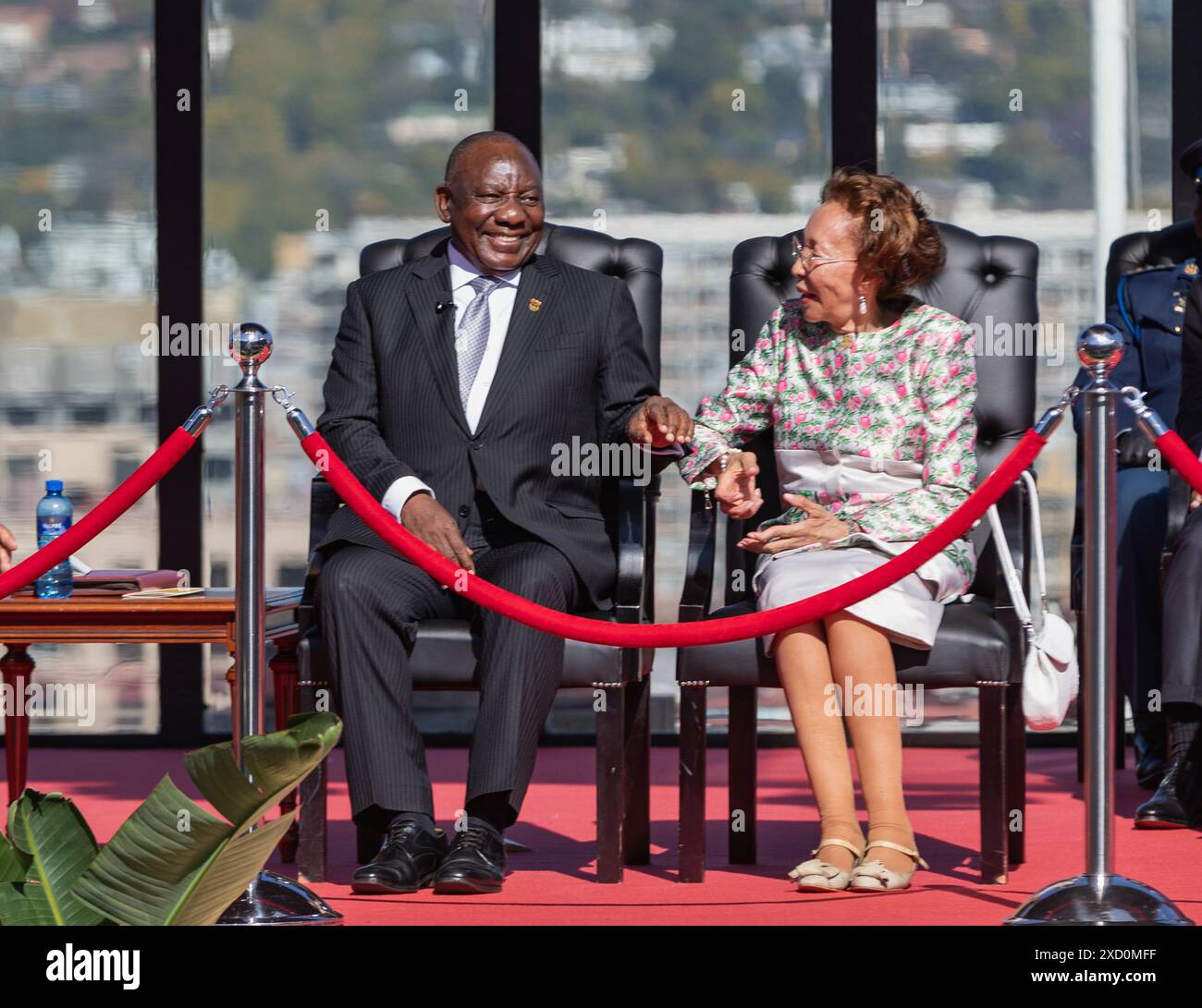 Ramaphosa and his wife hi-res stock photography and images - Alamy