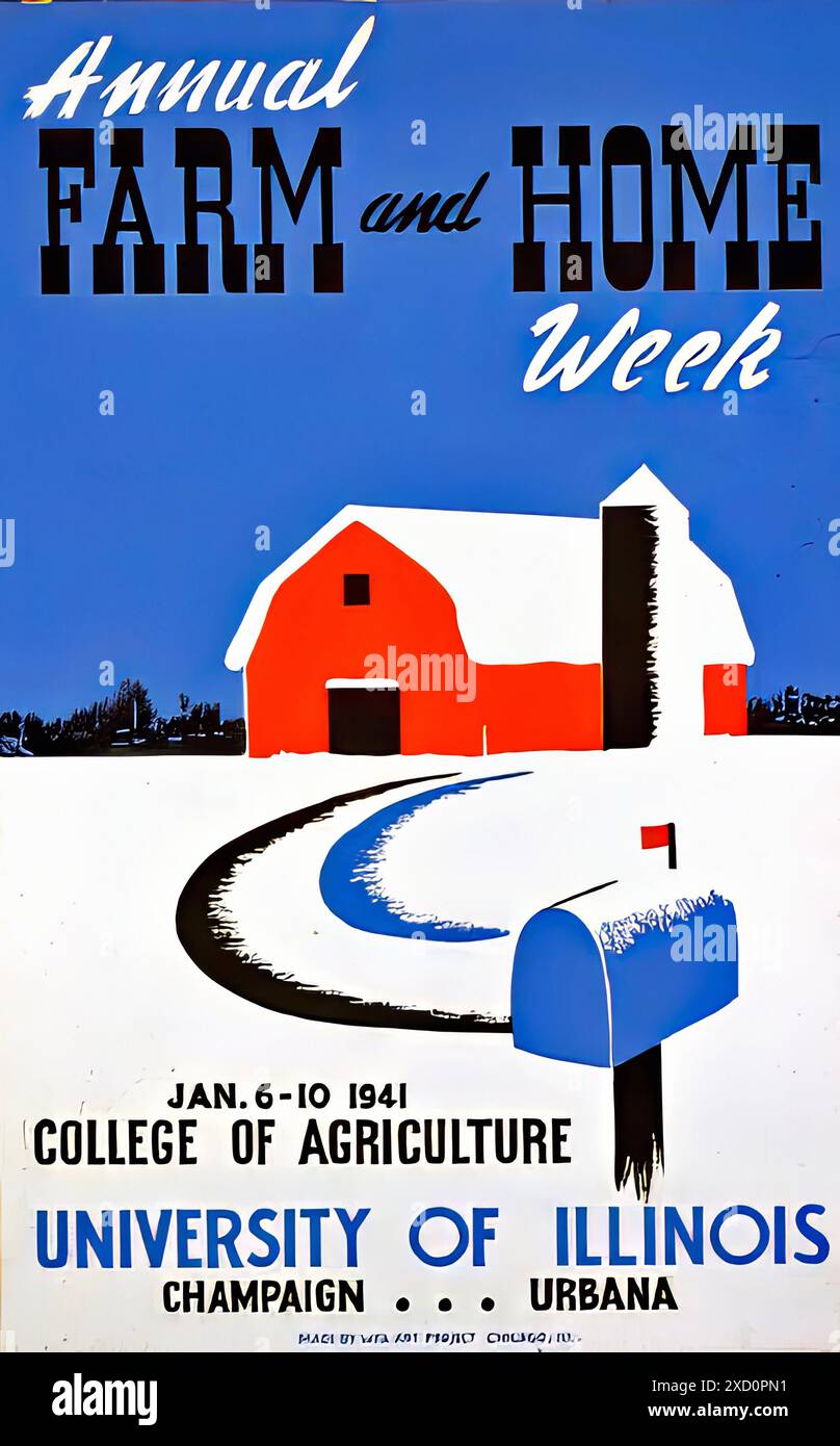 University of illinois poster hi-res stock photography and images - Alamy