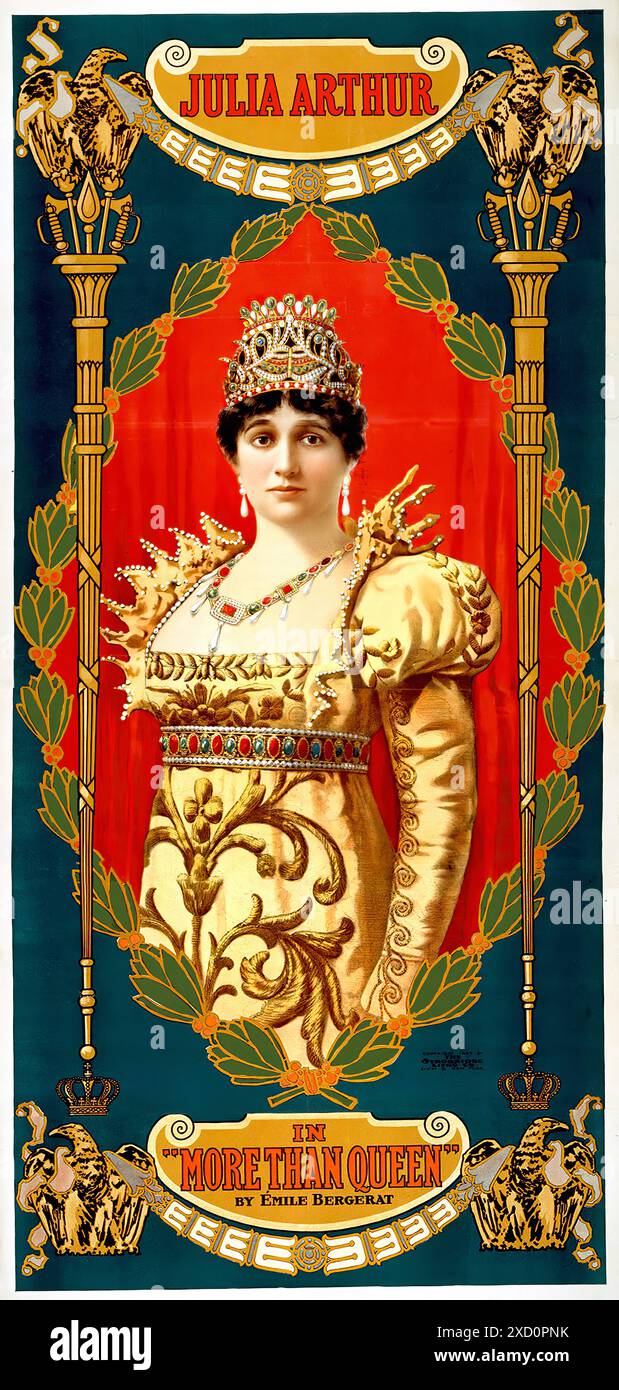 Julia Arthur in More than Queen by Émile Bergerat, 1899. - Vintage ...