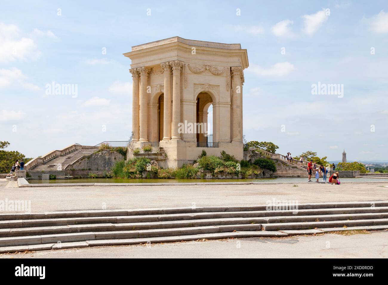 Montpellier, France - June 09 2018: The water tower (French: Château d ...