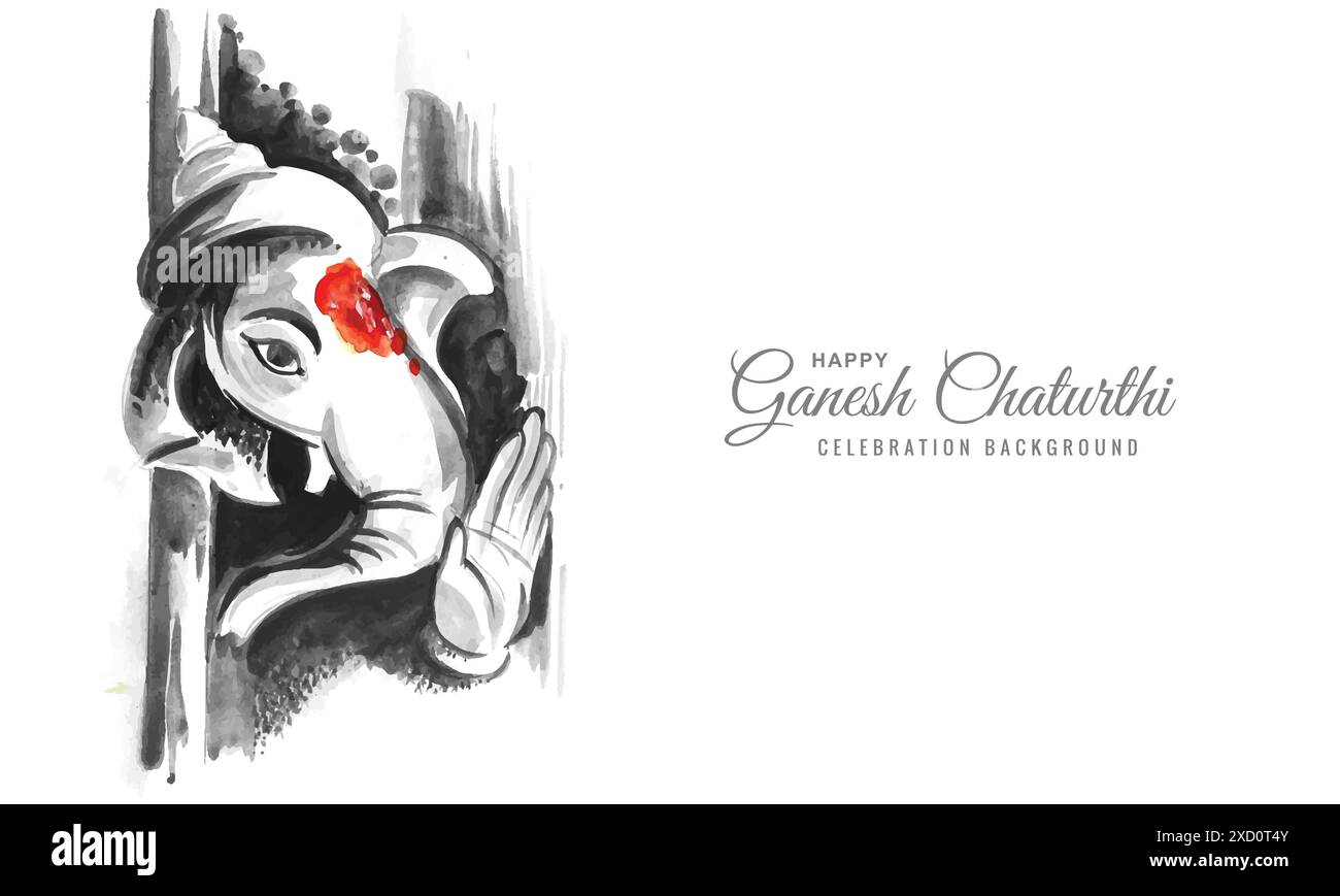 Happy ganesh chaturthi festive Stock Vector Images - Alamy