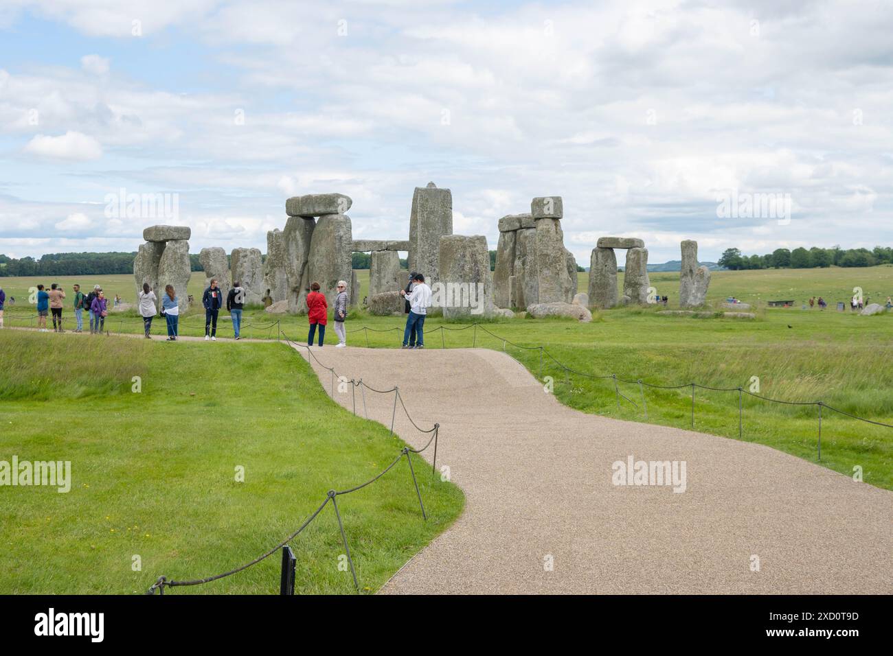 SAILSBURY, WILTSHIRE, ENGLAND - 8 June 2024: Photo of Stonehenge which ...