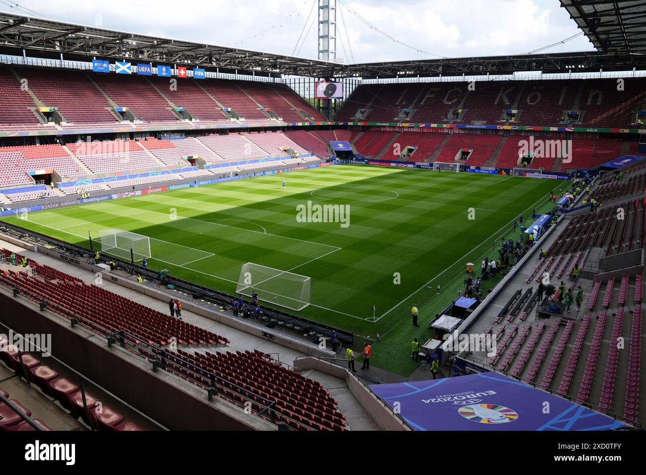 A general view inside the Cologne Stadium in Cologne, Germany, ahead of ...