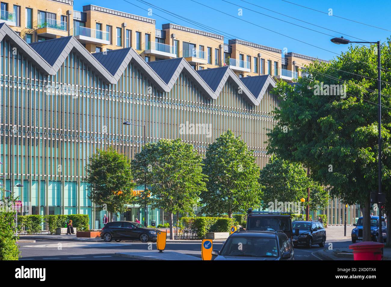 London, UK - May 26, 2024 - London street view with residential new ...