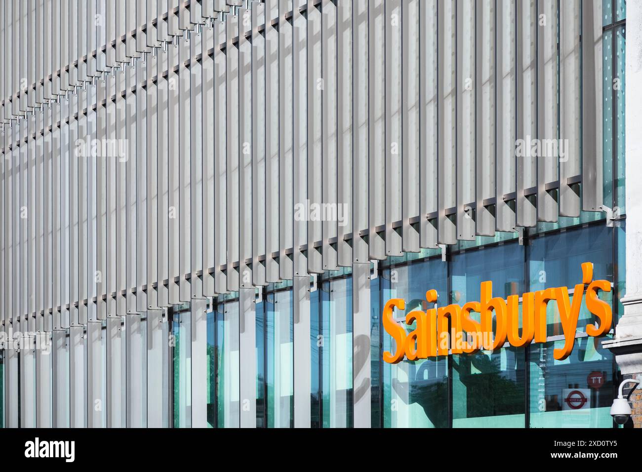 London, UK - May 26, 2024 - Sainsbury's supermarket at new development ...