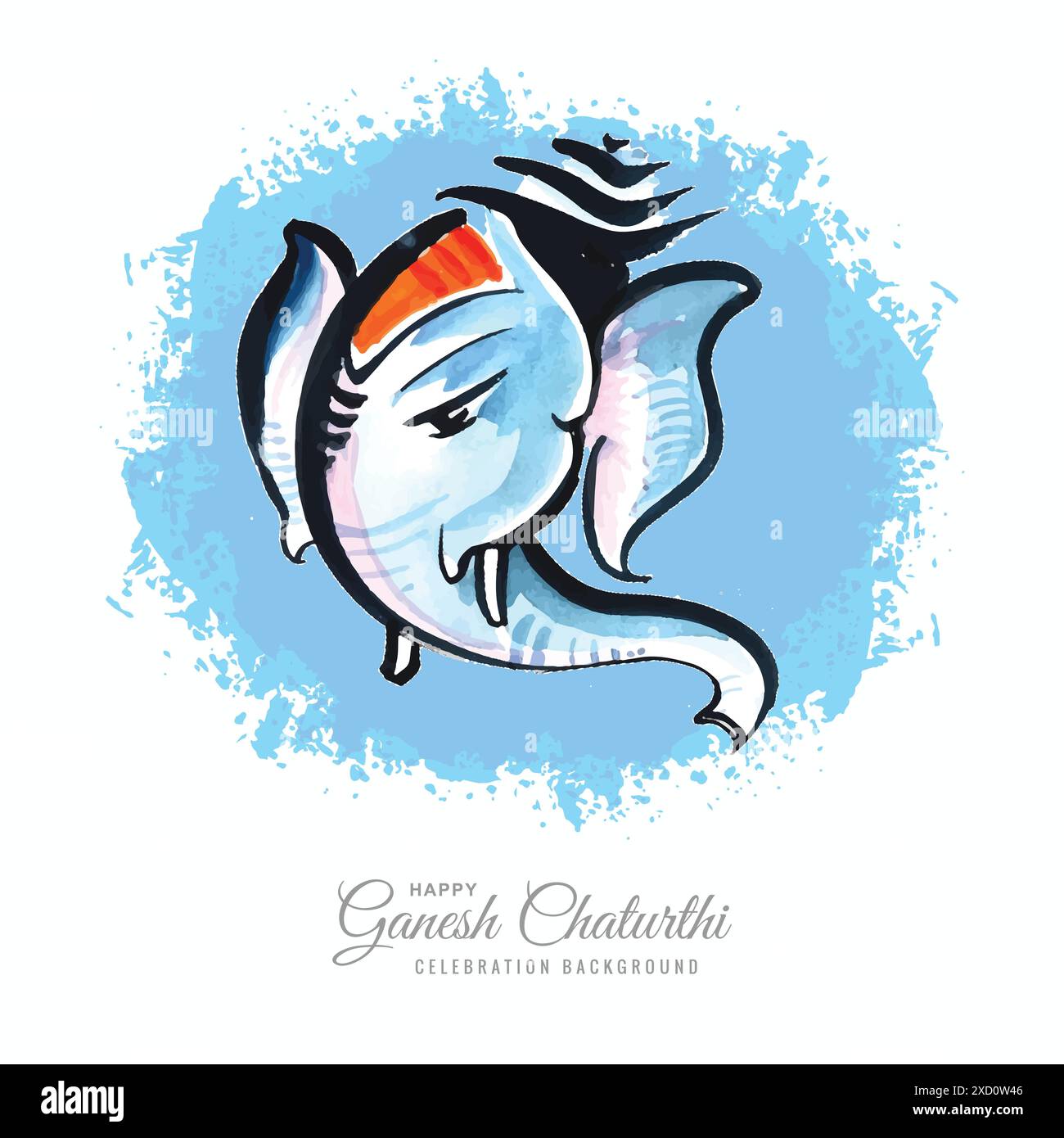 Artistic happy ganesh chaturthi creative card background Stock Vector ...