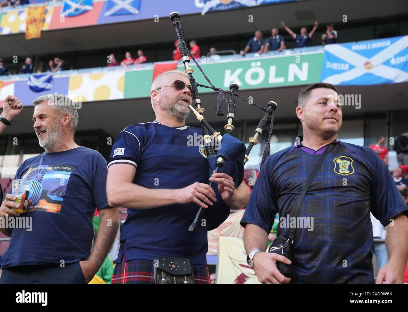 Scotland supporters before the UEFA Euro 2024 Group A match at the ...