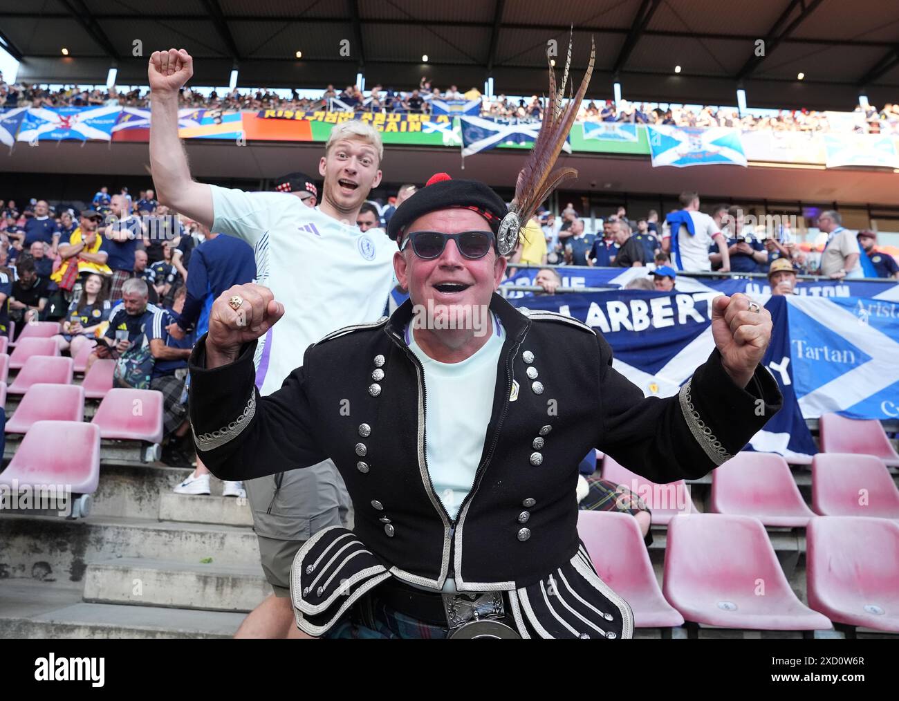 Scotland supporters before the UEFA Euro 2024 Group A match at the ...