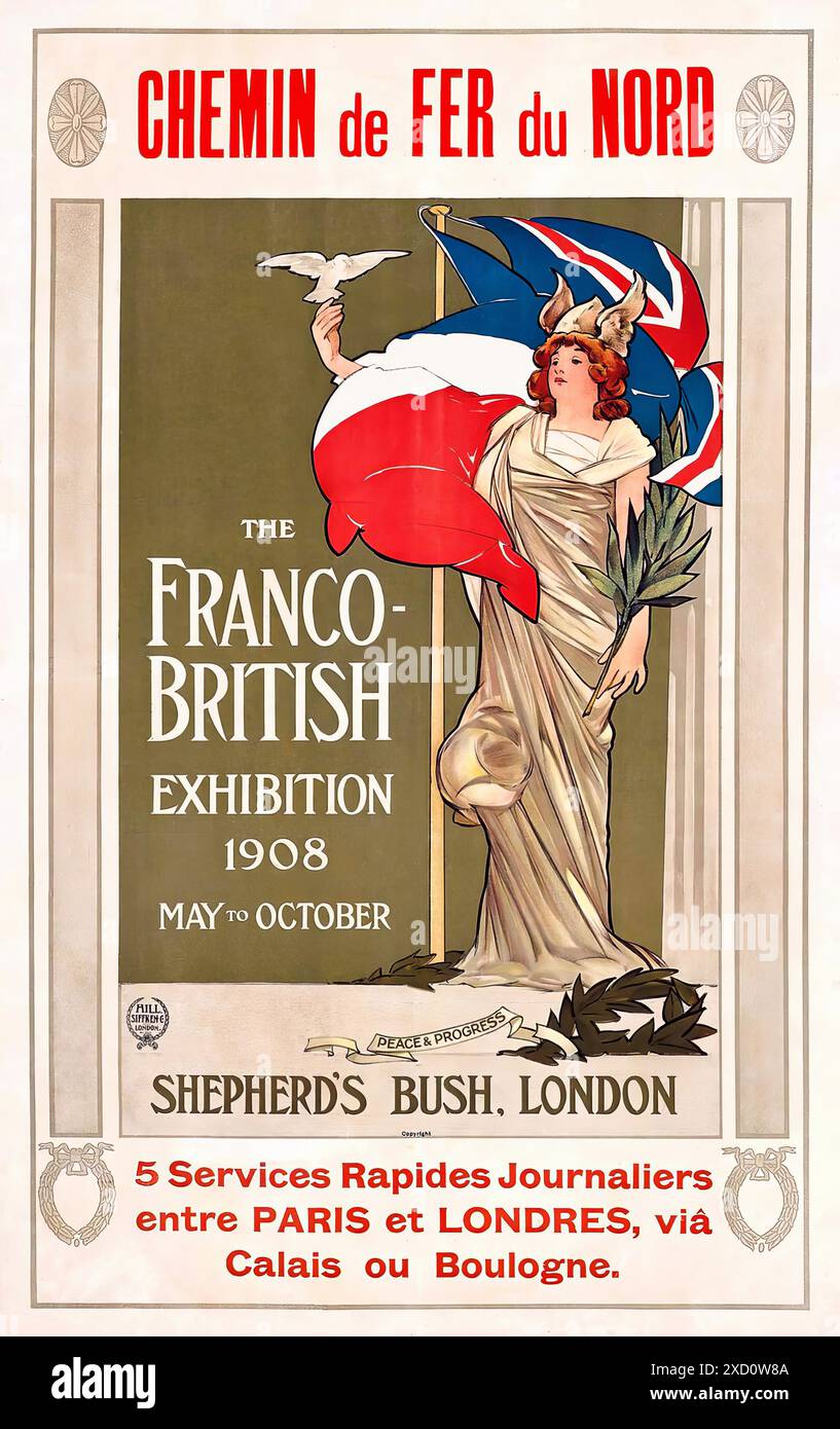 The Franco-British Exhibition, London, 1908. - Vintage Advertising ...
