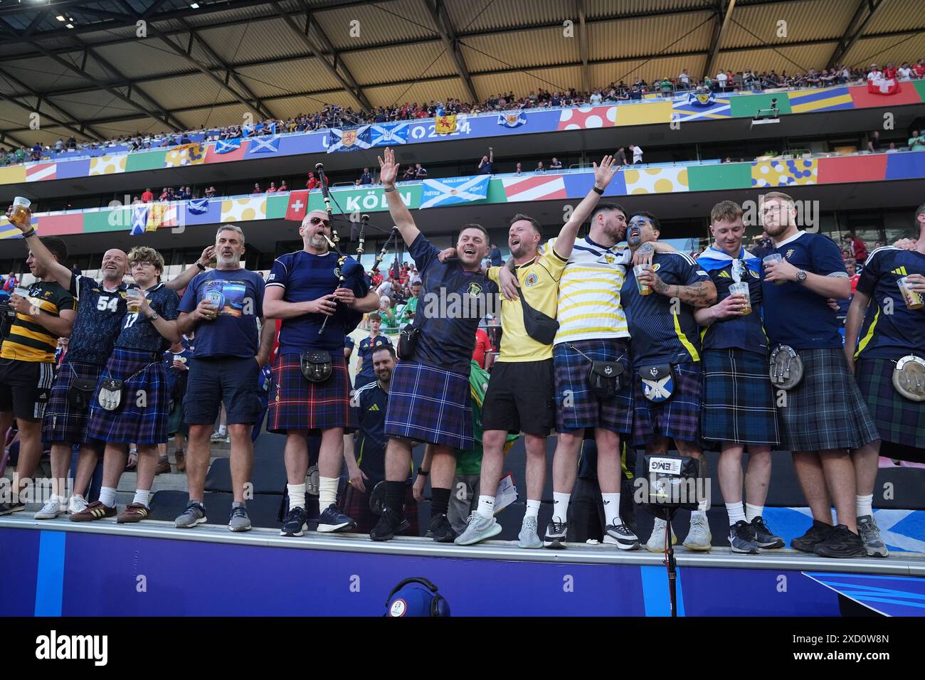 Scotland supporters before the UEFA Euro 2024 Group A match at the ...