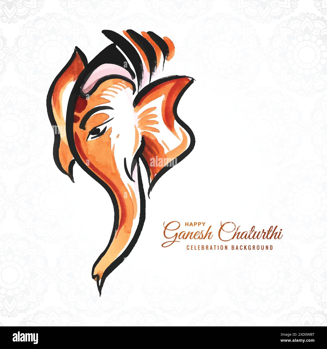 Artistic happy ganesh chaturthi creative card background Stock Vector ...