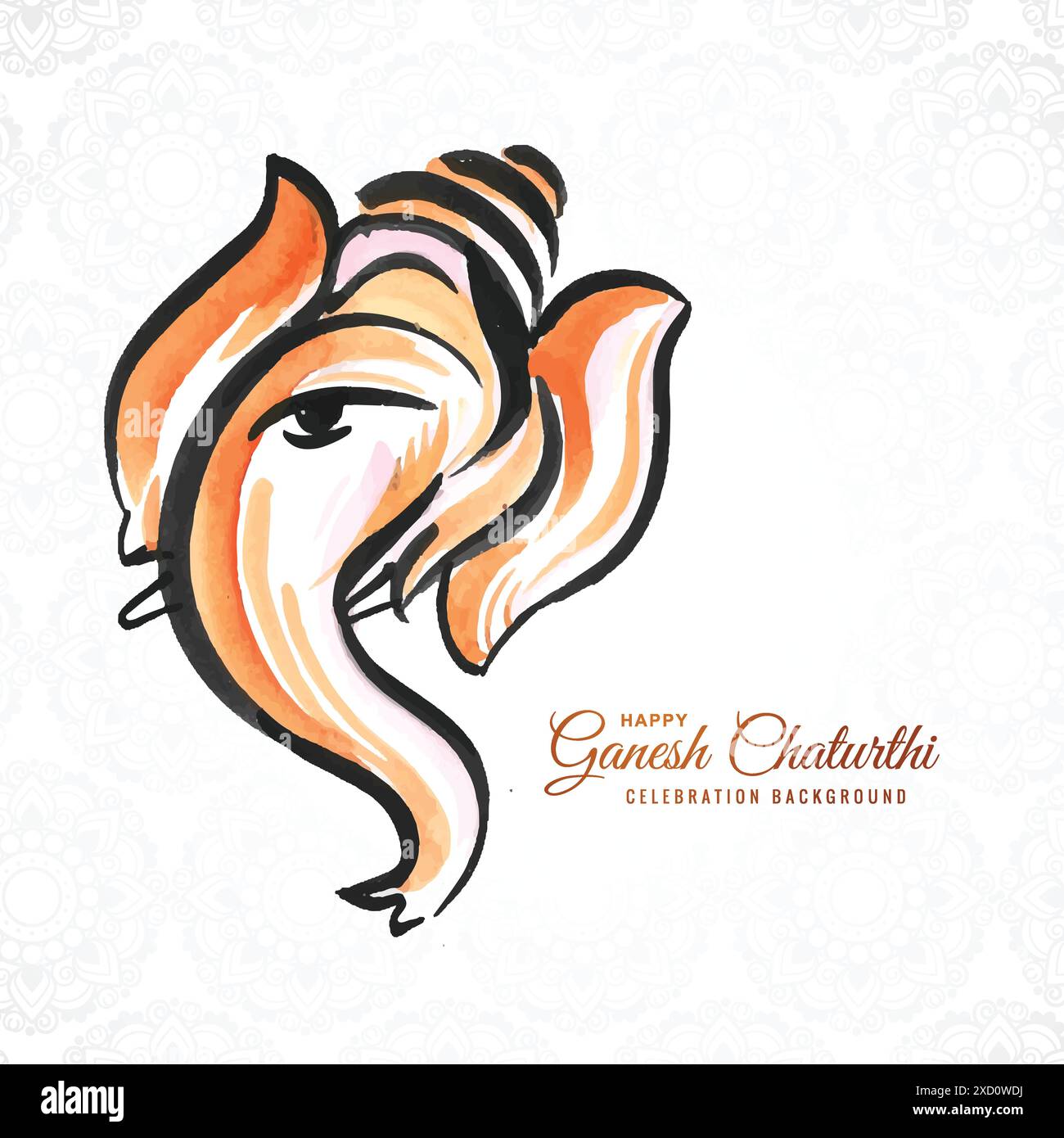 Artistic happy ganesh chaturthi creative card background Stock Vector ...