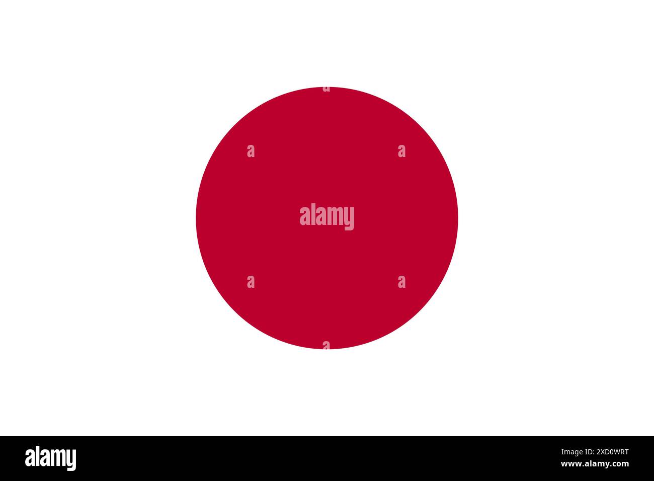 Flag of Japan with real colors. Vector illustration Stock Vector Image ...