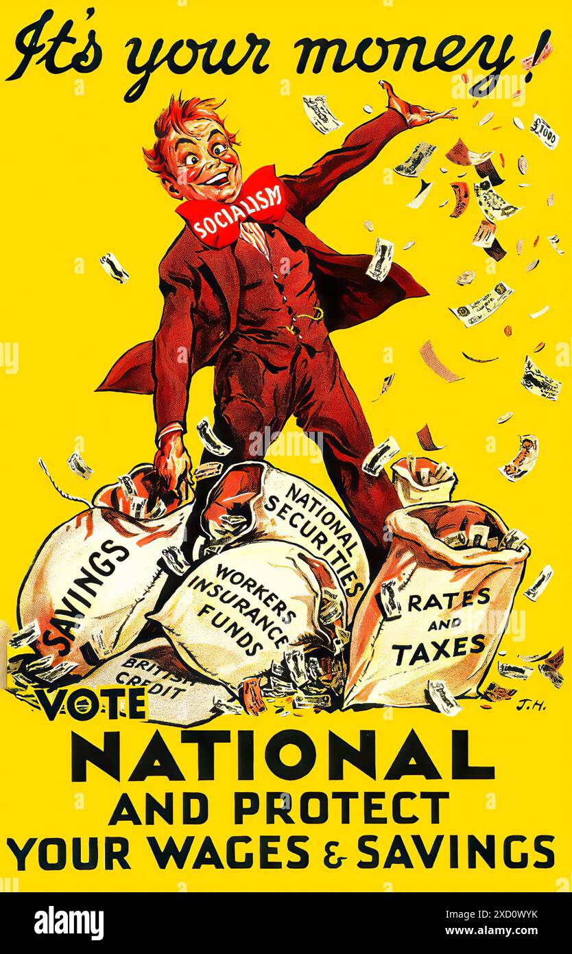It's Your Money, Vote National and Protect Your Wages & Savings, 1931 ...