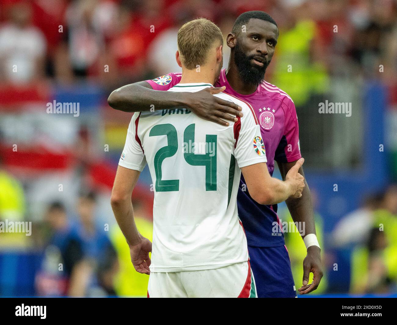 Marton Dardai (Ungarn, #24), Antonio Ruediger (Deutschland #02), GER ...