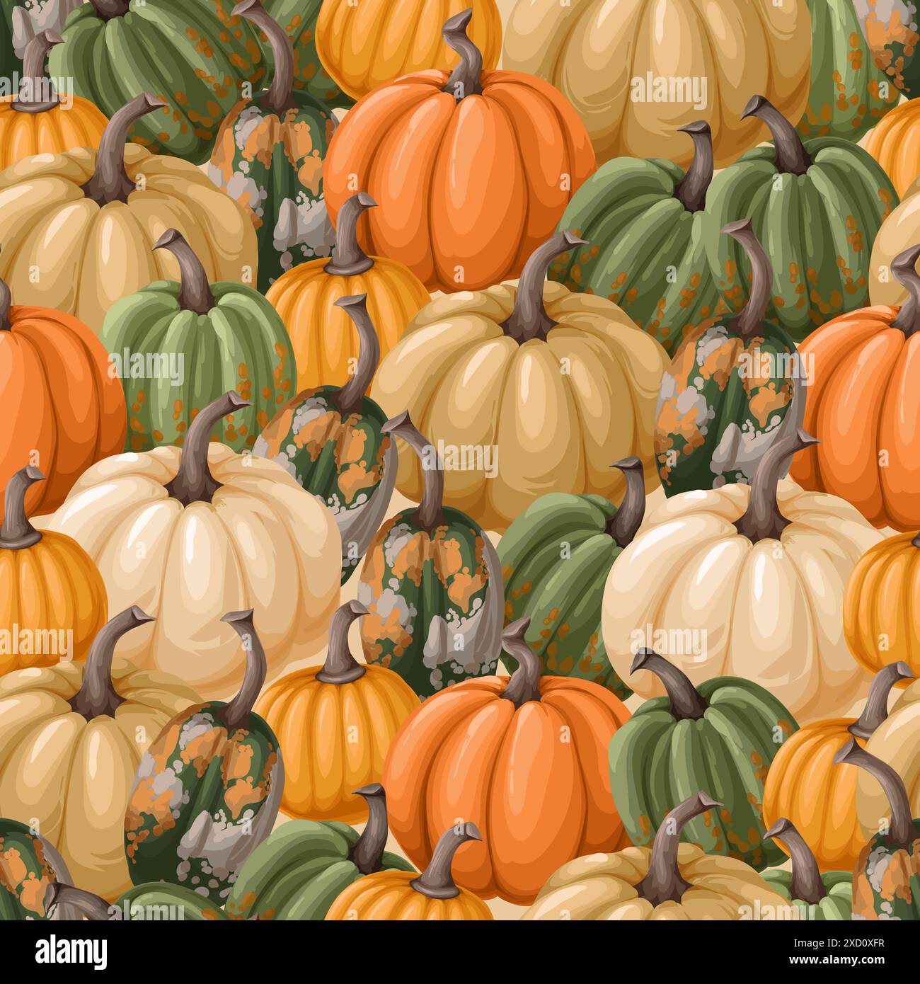Thanksgiving background pumpkins retro card Stock Vector Images - Alamy