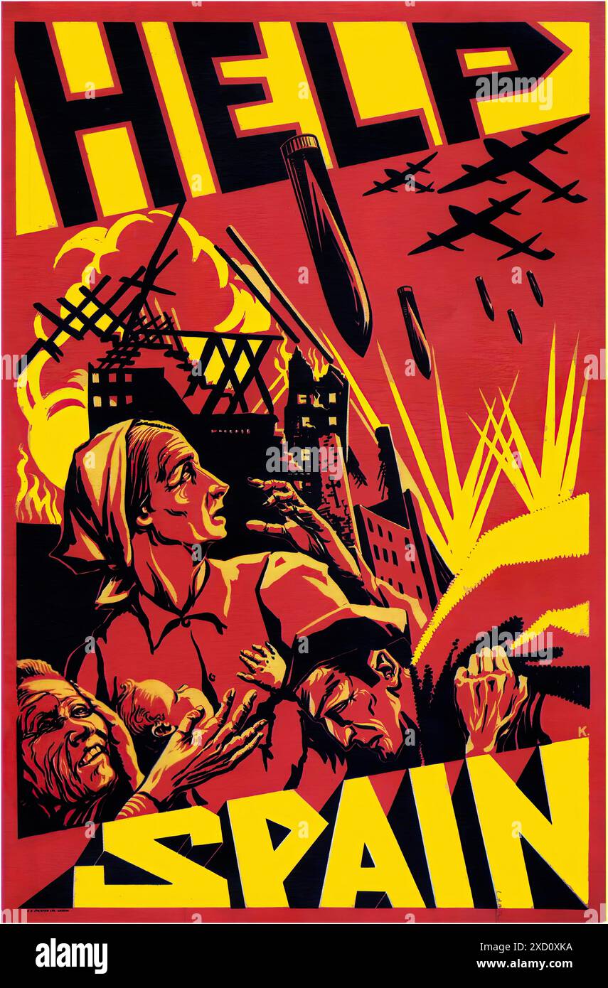 Help for spain poster hi-res stock photography and images - Alamy