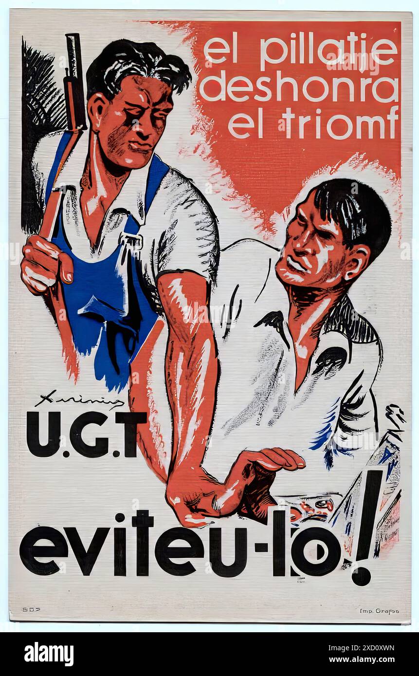 Spanish civil war poster propaganda hi-res stock photography and images ...
