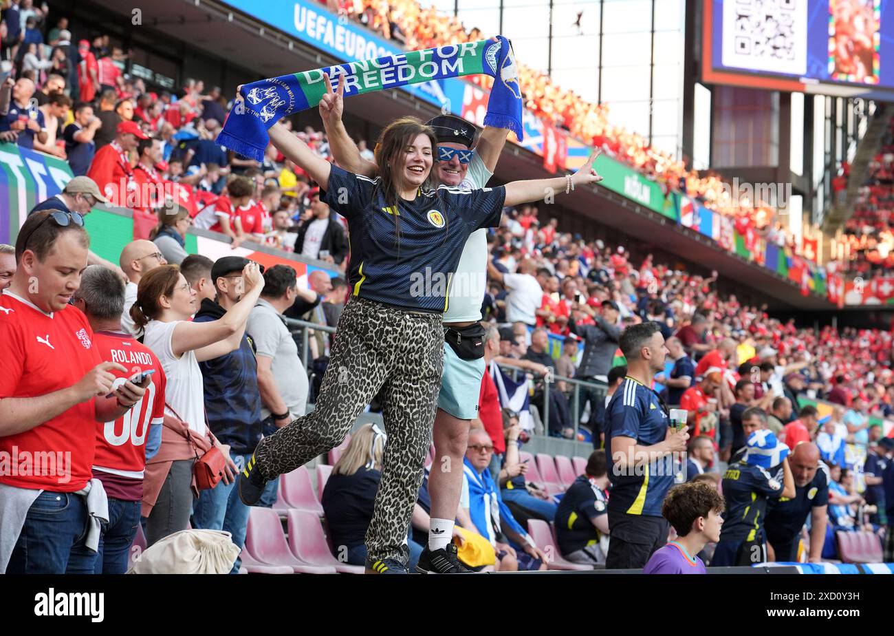 Scotland supporters before the UEFA Euro 2024 Group A match at the ...