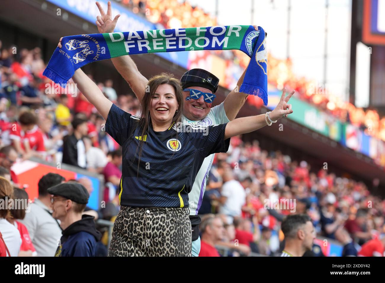Scotland supporters before the UEFA Euro 2024 Group A match at the ...