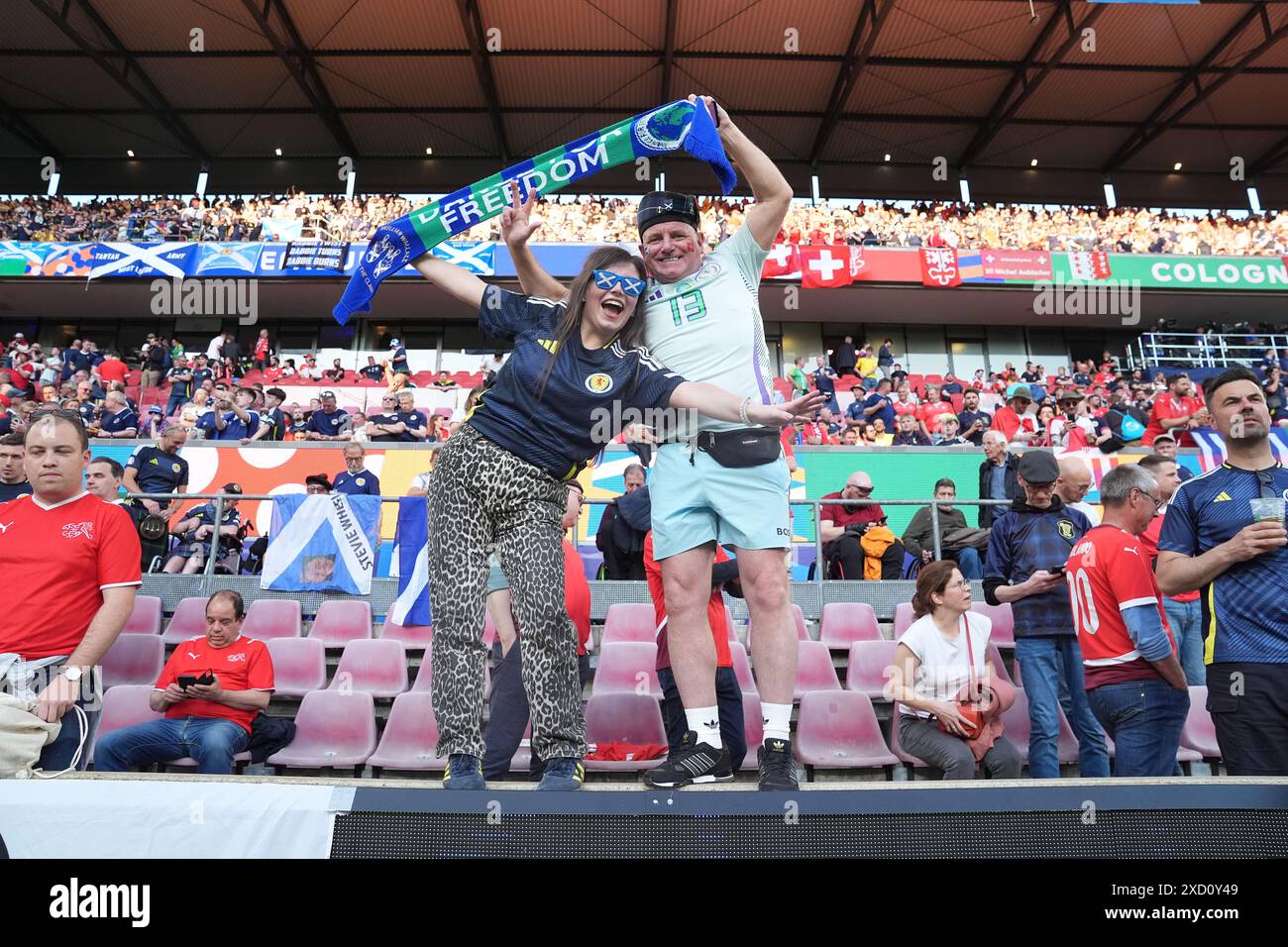 Scotland supporters before the UEFA Euro 2024 Group A match at the ...