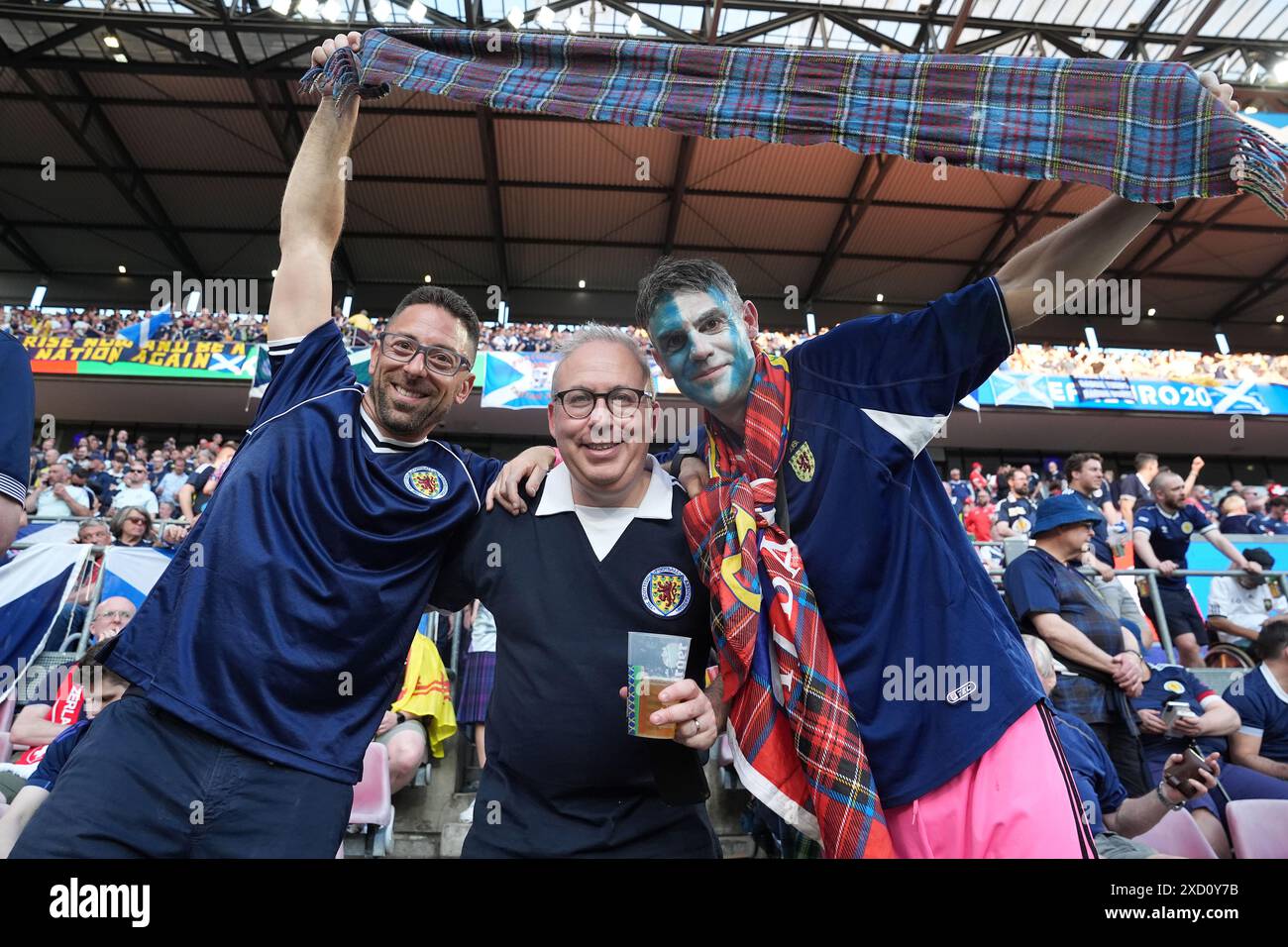 Scotland supporters before the UEFA Euro 2024 Group A match at the ...