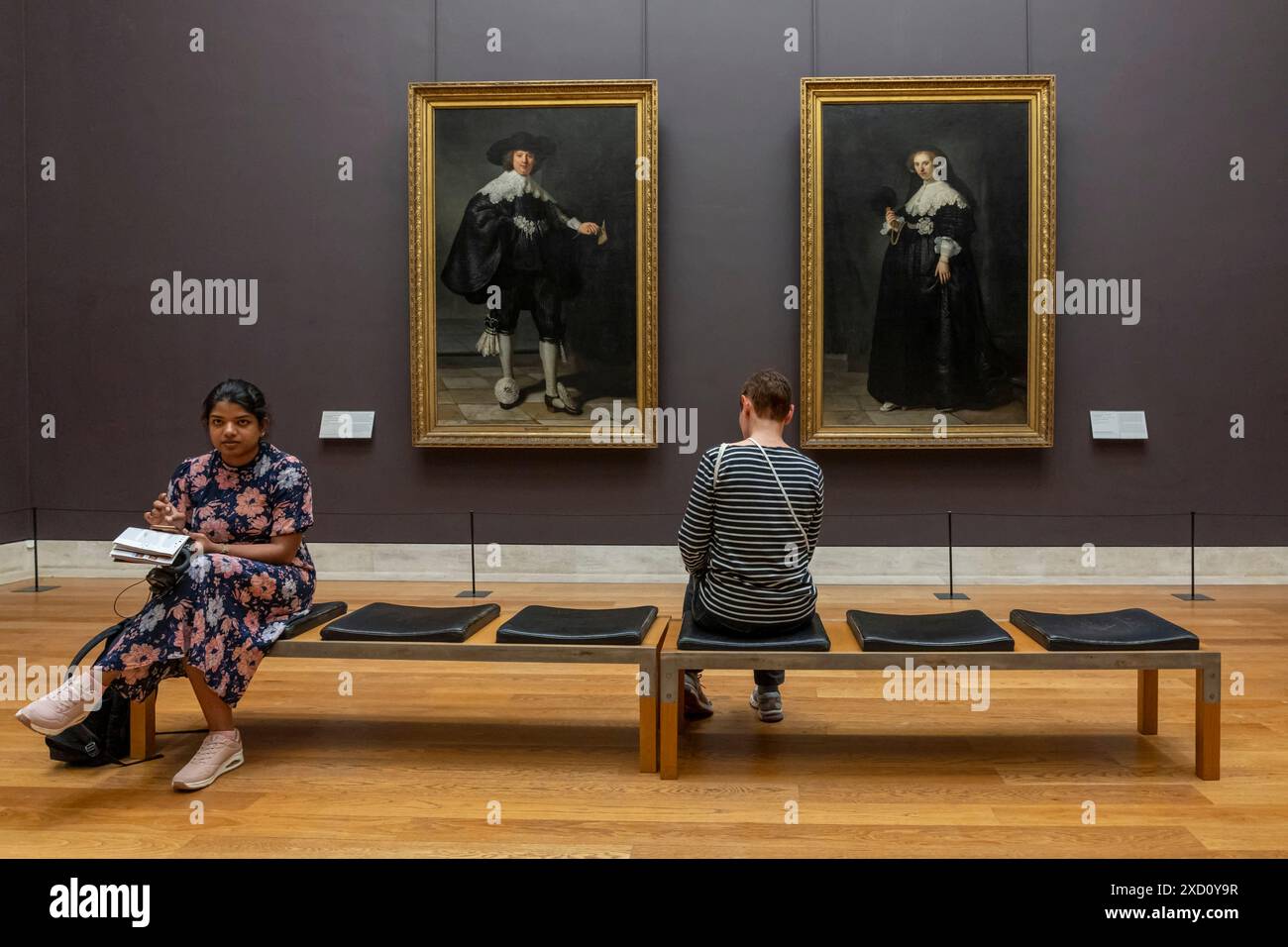 Paris, France - 06 14 2024: Le Louvre Museum. Portrait of Marten ...