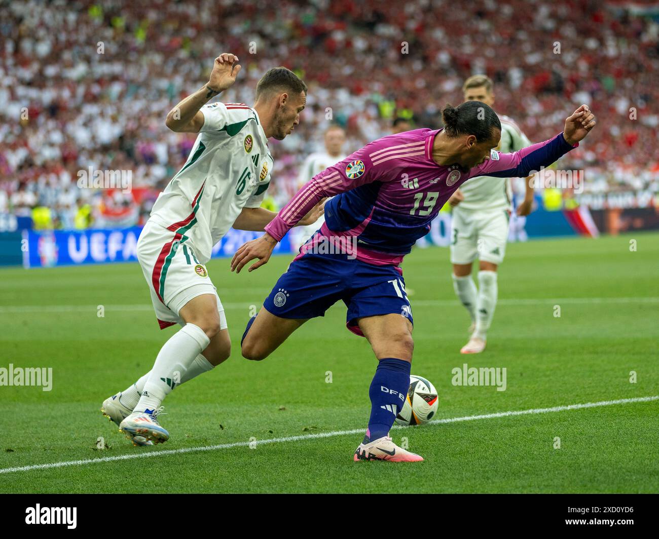 Daniel Gazdag (Ungarn, #16), Leroy Sane (Deutschland #19), GER, Germany ...