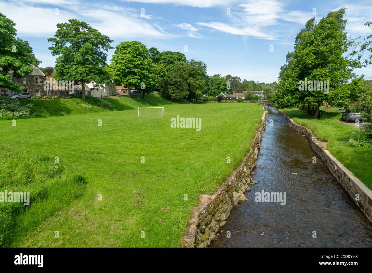 The Ceres Burn in the village of Ceres in Fife, Scotland Stock Photo ...