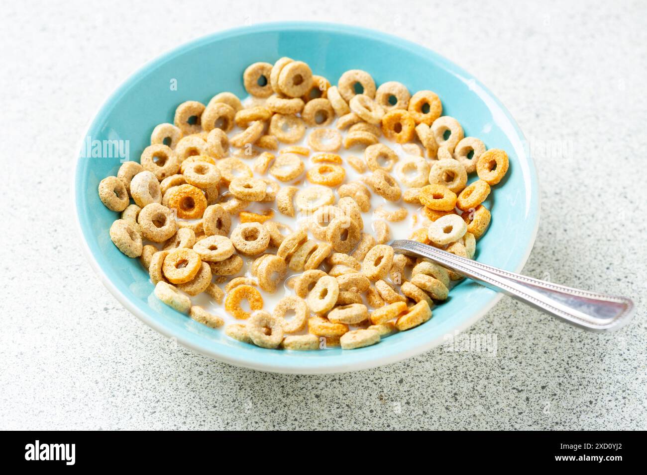 Cheerios bowl milk hi-res stock photography and images - Alamy