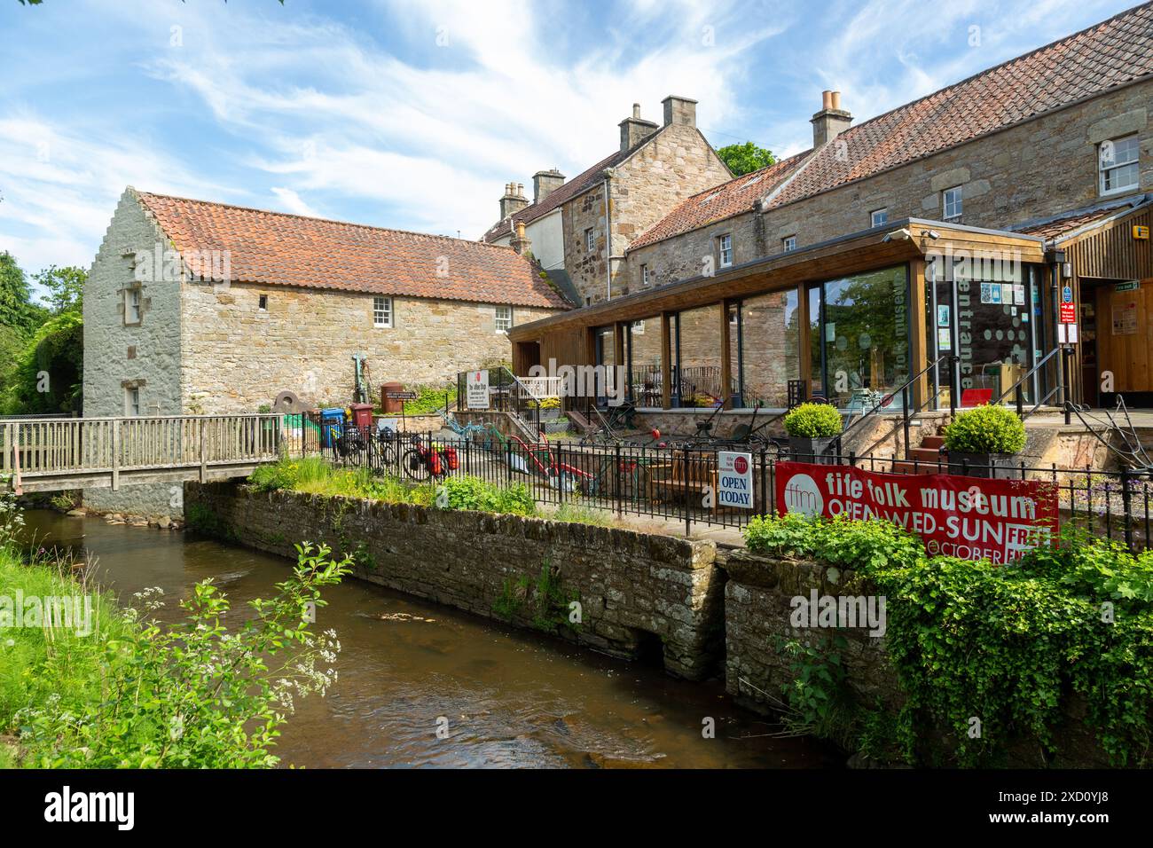 The Fife Folk Museum in the village of Ceres in Fife, Scotland Stock ...