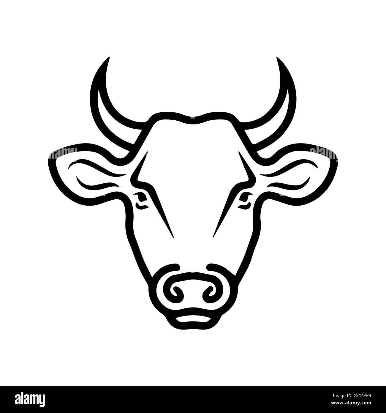 Beef logo or modern line icon. Vector line art and icon design with ...