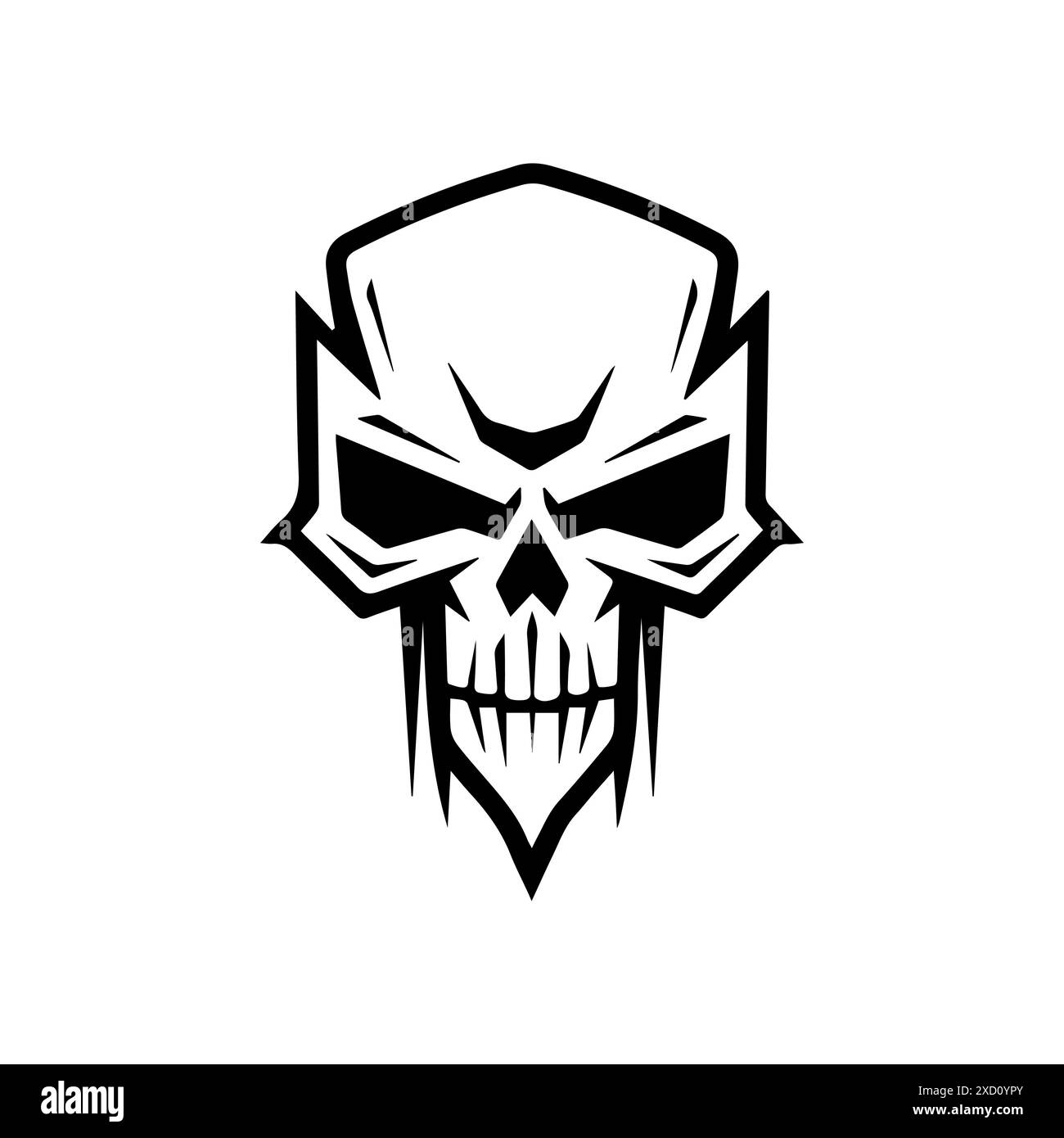Skull pixel art head skeleton hi-res stock photography and images - Alamy