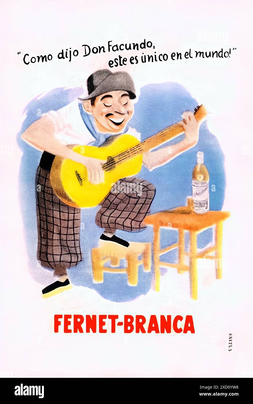 Fernet-Branca Como dijo don Facundo Argentina c. 1950s. - Vintage ...