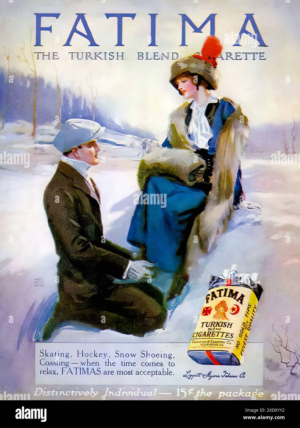 Fatima Cigarettes, Judge Magazine, Dec. 12, 1914. - Vintage Advertising ...