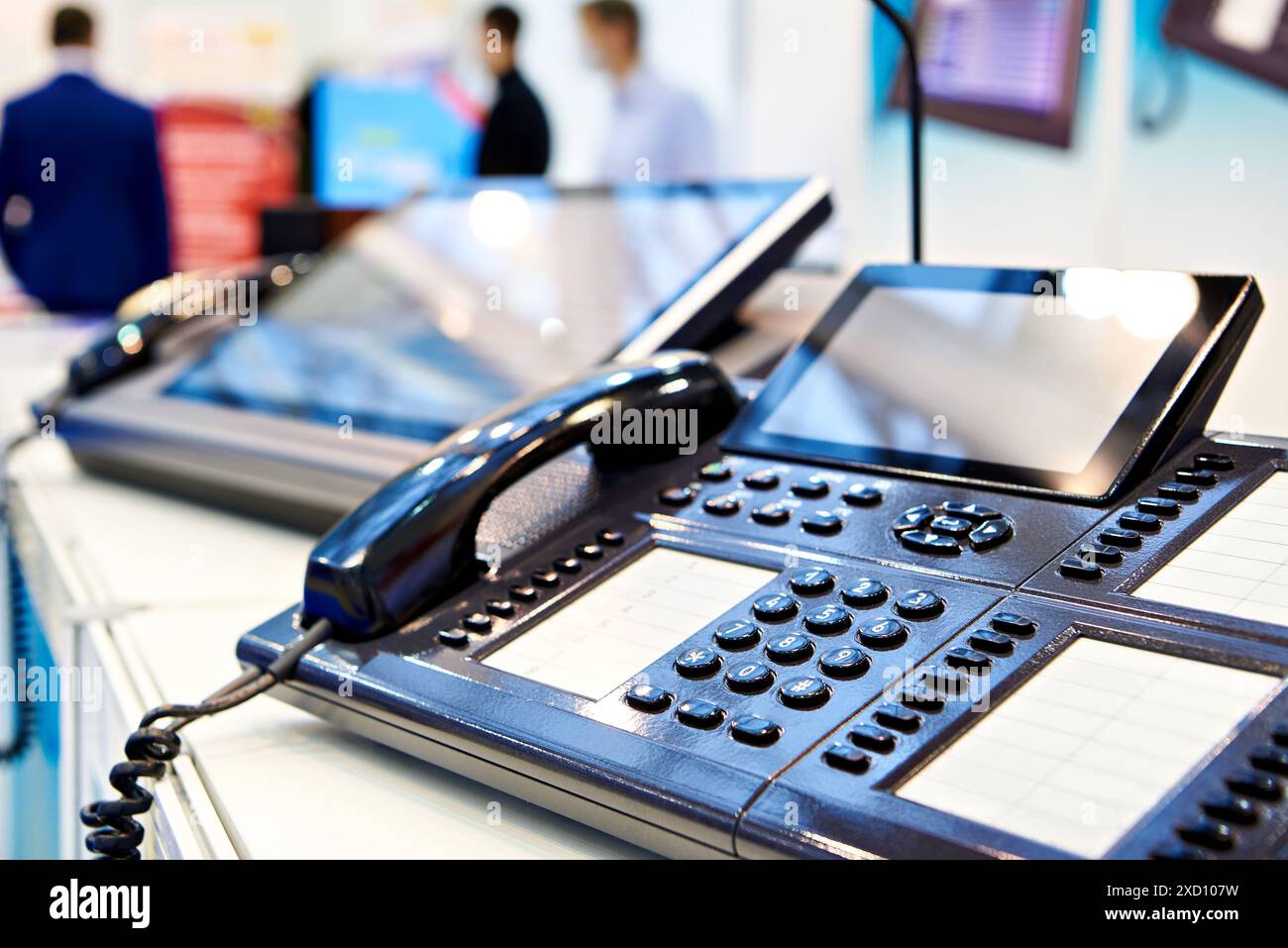 Telephone switching station direct communication on exhibition Stock ...