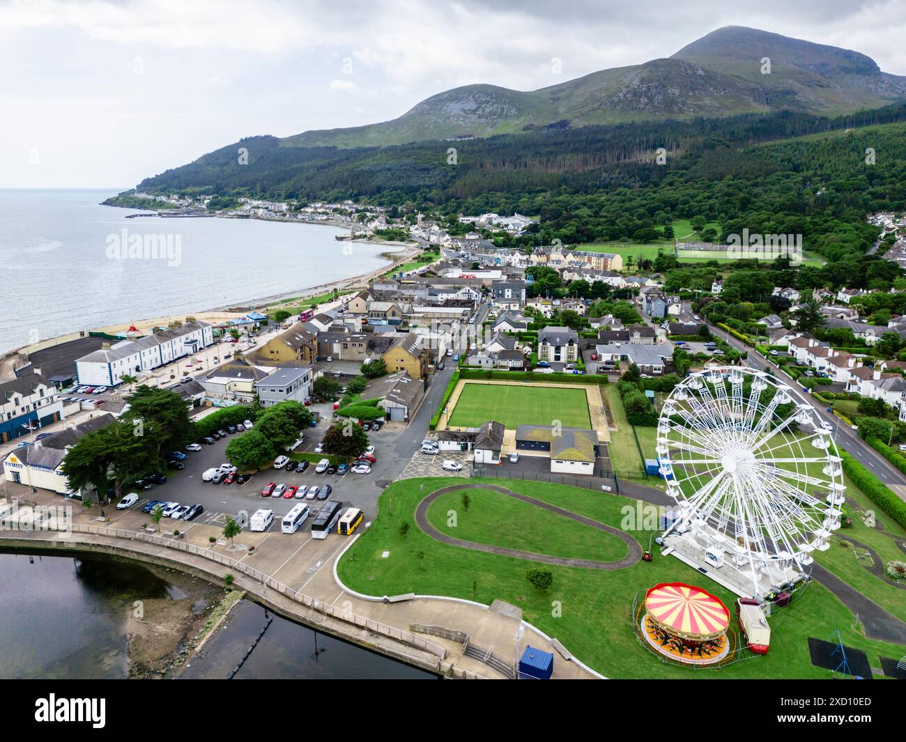 Popular seaside town of Newcastle, County Down, Northern Ireland ...