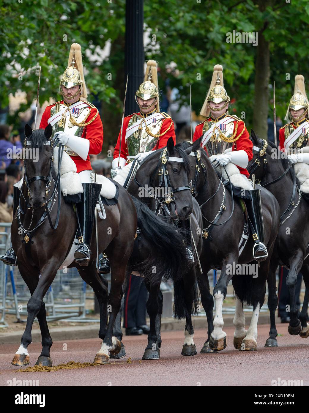 London 15th Jun 2024 Trooping the Colour. The Household Cavalry make ...