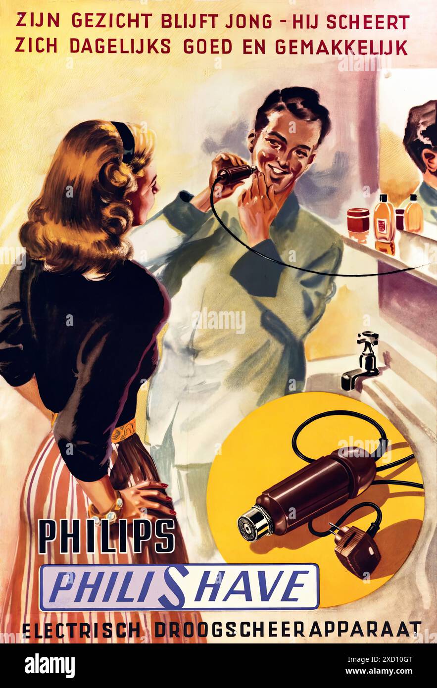 Philips Philishave, Electrisch Droogscheer Apparaat, 1946 - Vintage ...
