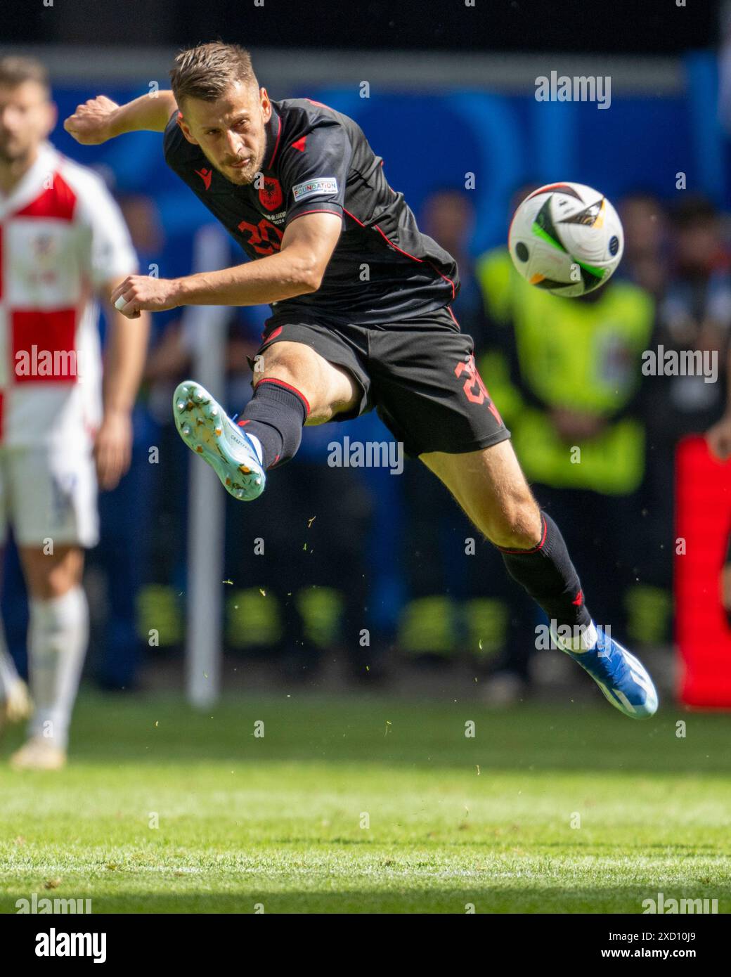 Hamburg, Germany. 19th June, 2024. Ylber Ramadani of Albania during the ...