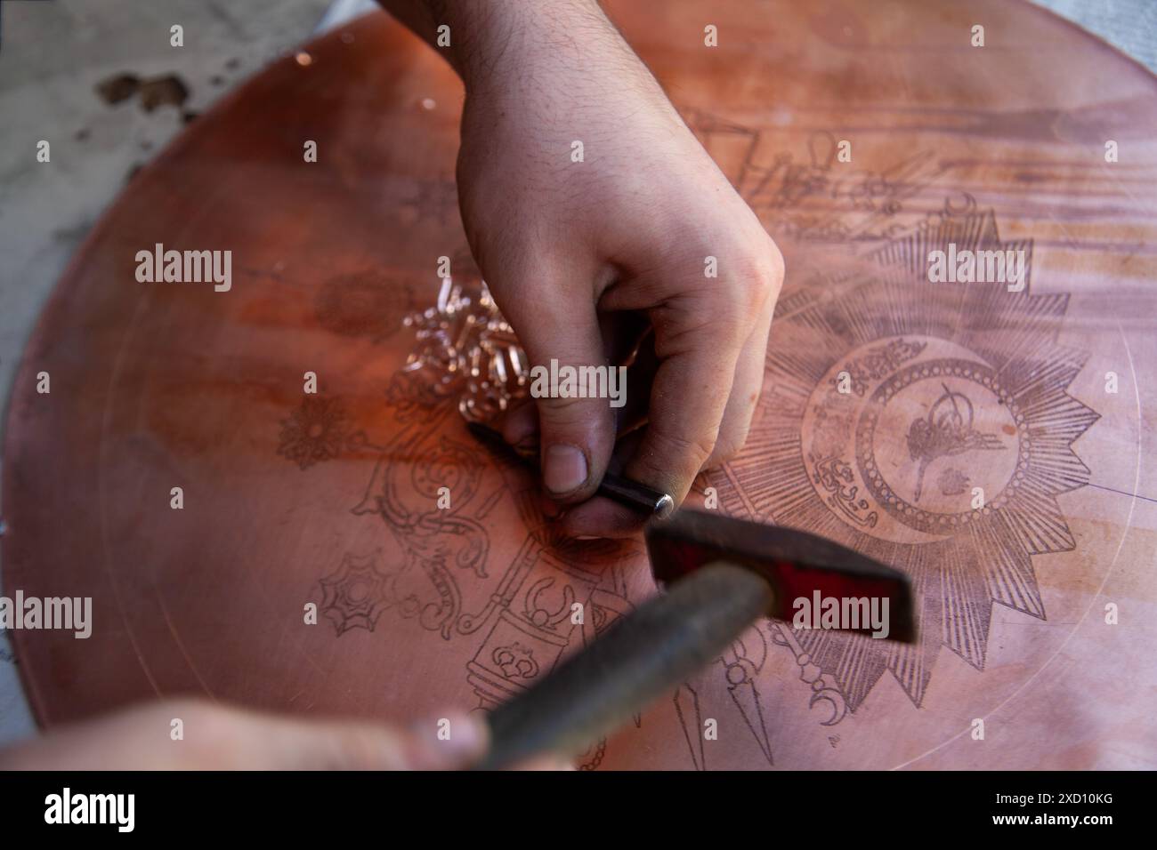 traditional gaziantep copper and crafts in Turkey Stock Photo - Alamy