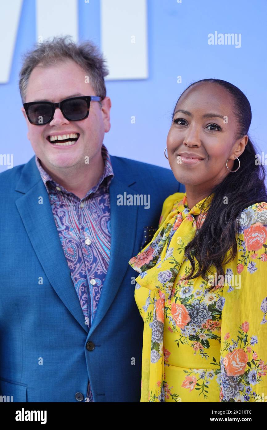 Alan Carr and Angelica Bell arriving at the V&A Summer Party ...