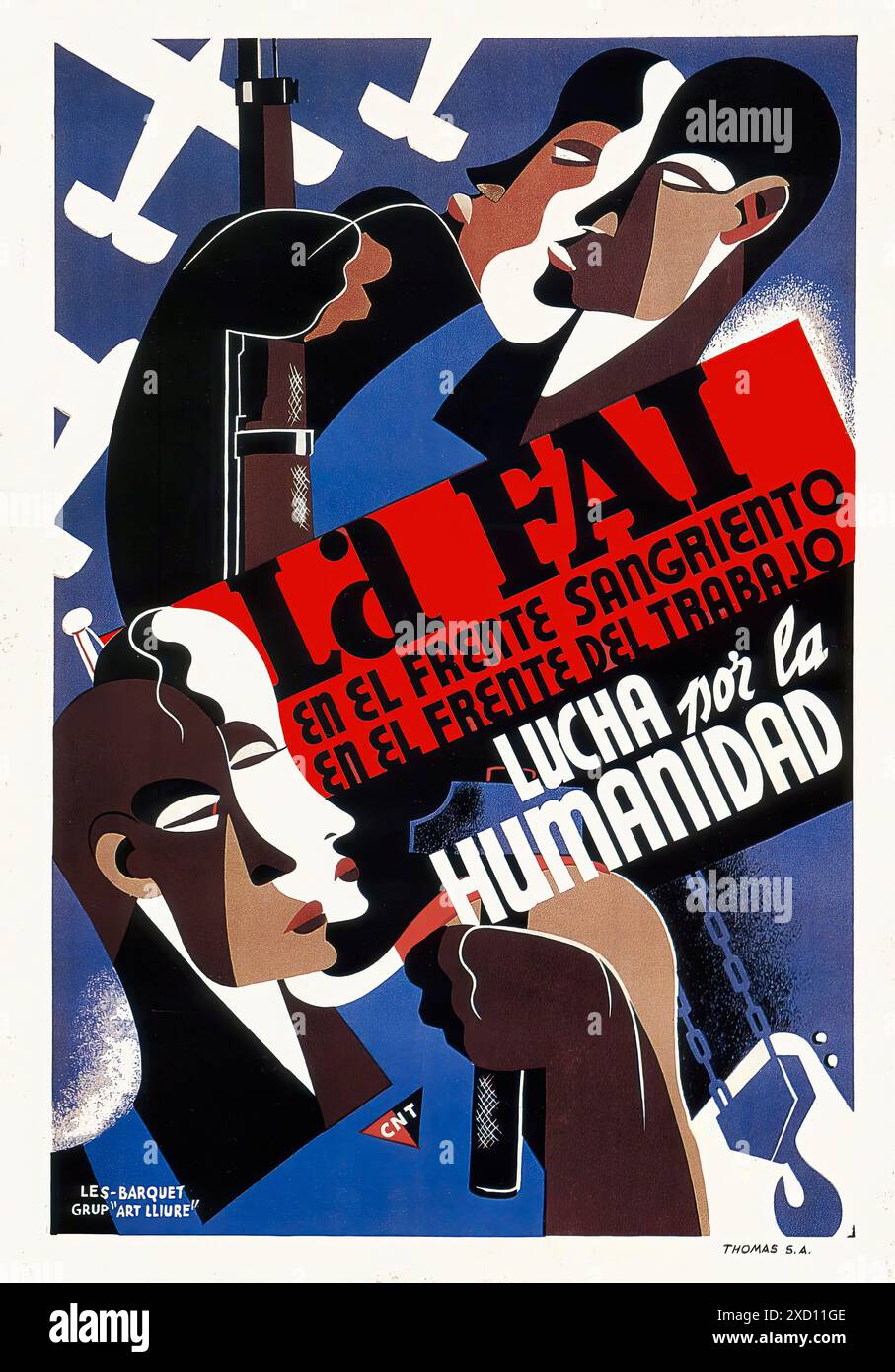 La FAI, en el frente sangriento, en el frente del trabajo, Lucha por la ...