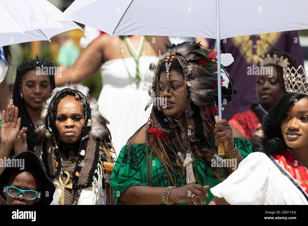 Washington, United States. 19th June, 2024. Members of the Juneteenth ...