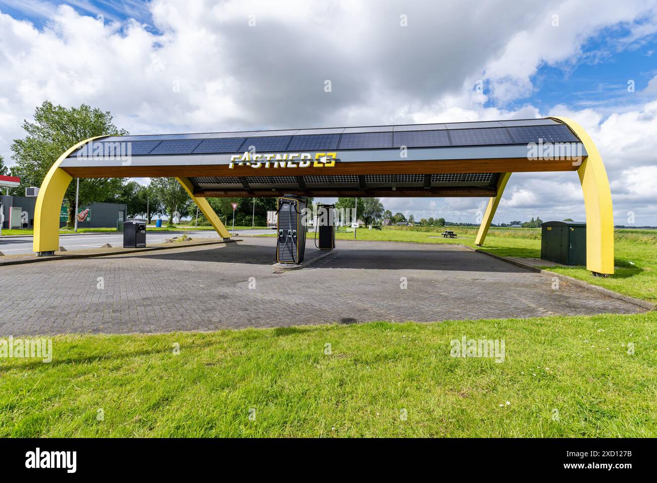 Fastned electric vehicle charging station in Benningbroek, Netherlands ...