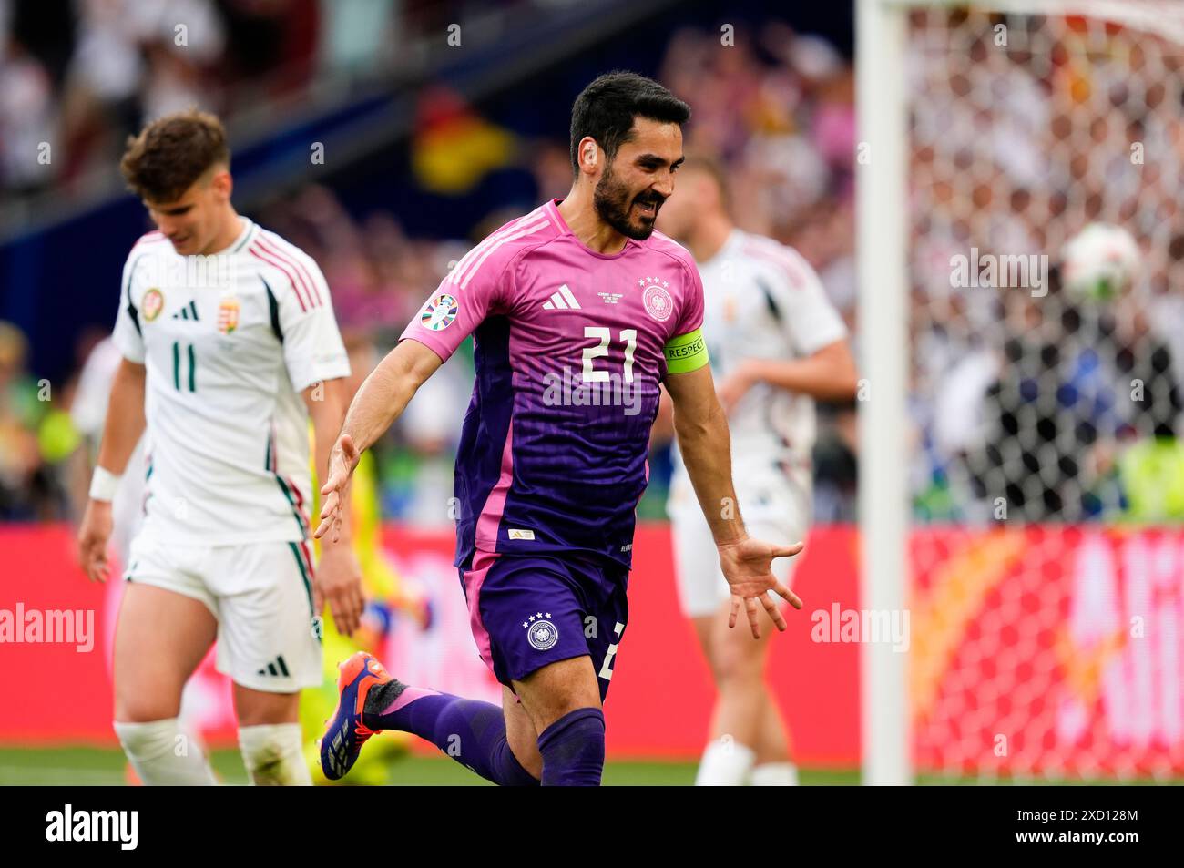 Germany's Ilkay Gundogan celebrates scoring their side's second goal of ...