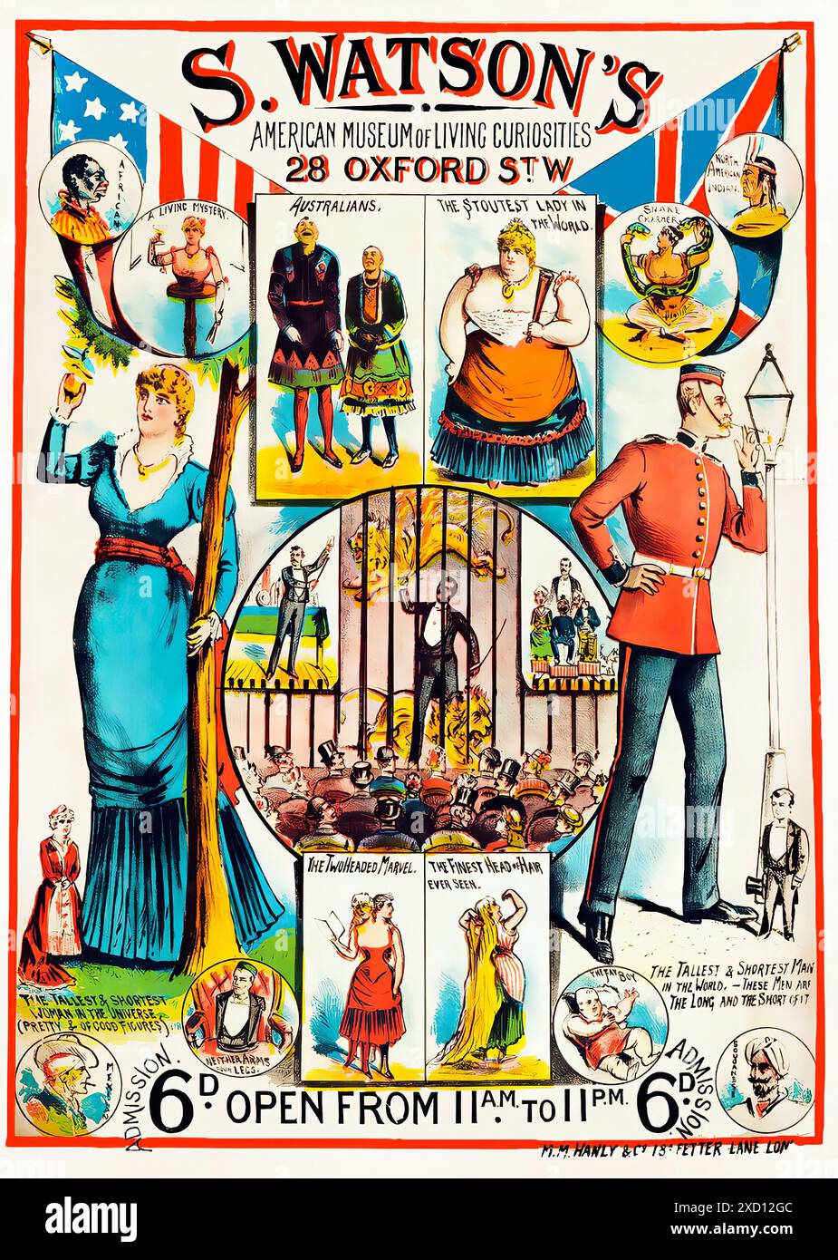 S. Watson's American Museum of Living Curiosities, c. 1880s. - Vintage ...