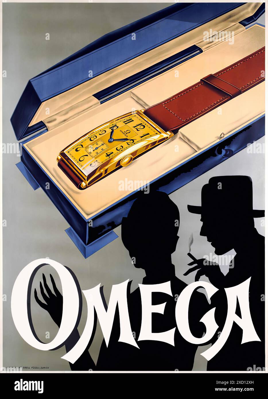 Vintage omega poster hi-res stock photography and images - Alamy