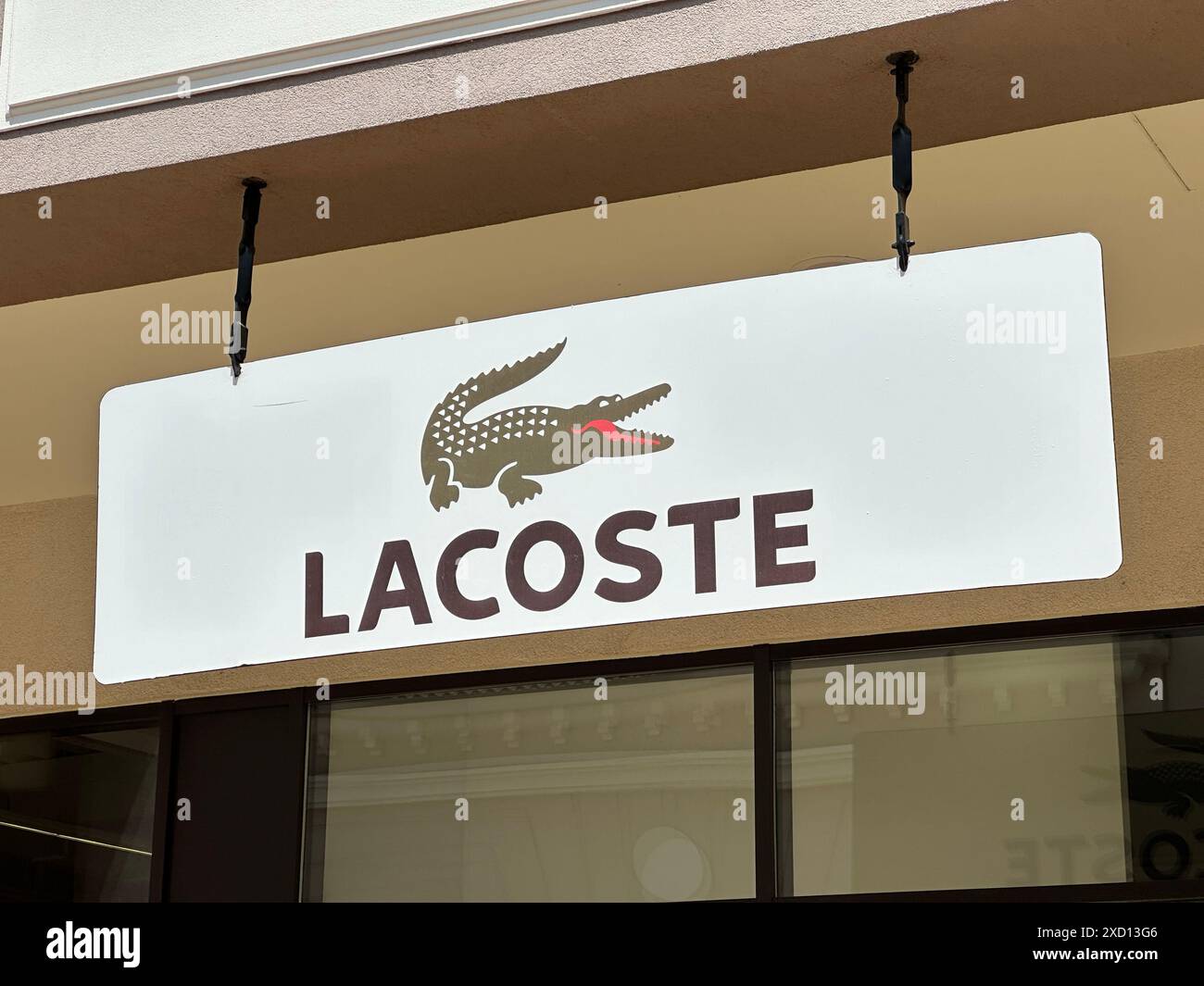 Belgrade, Serbia - June 16, 2024: Lacoste Storefront Logo and Signage ...