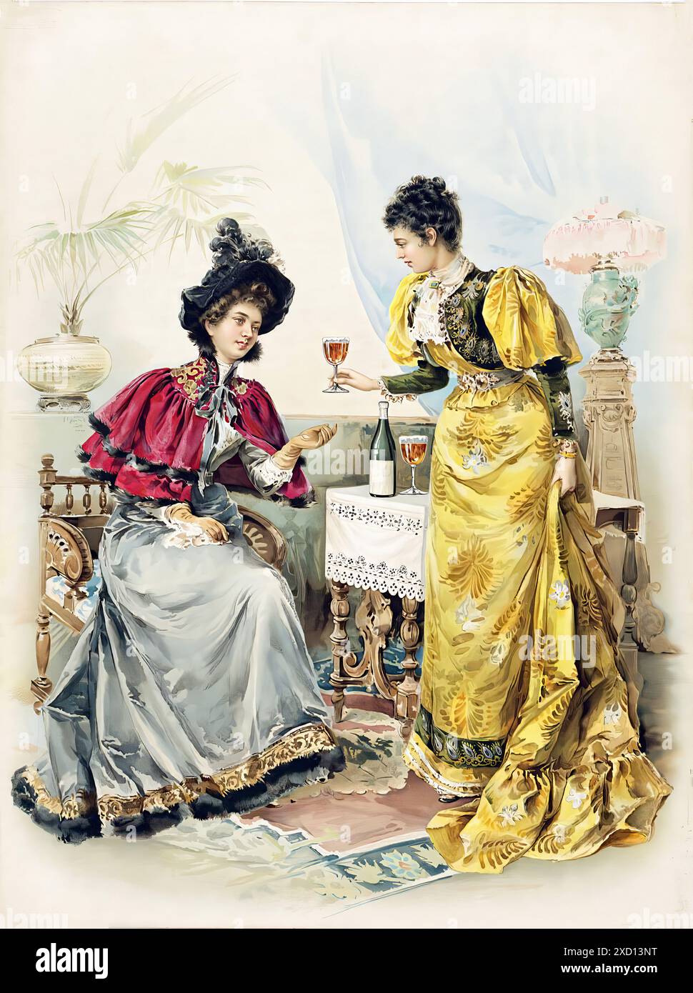 German drink advertisement, c. 1880s. - Vintage Print Poster Stock ...